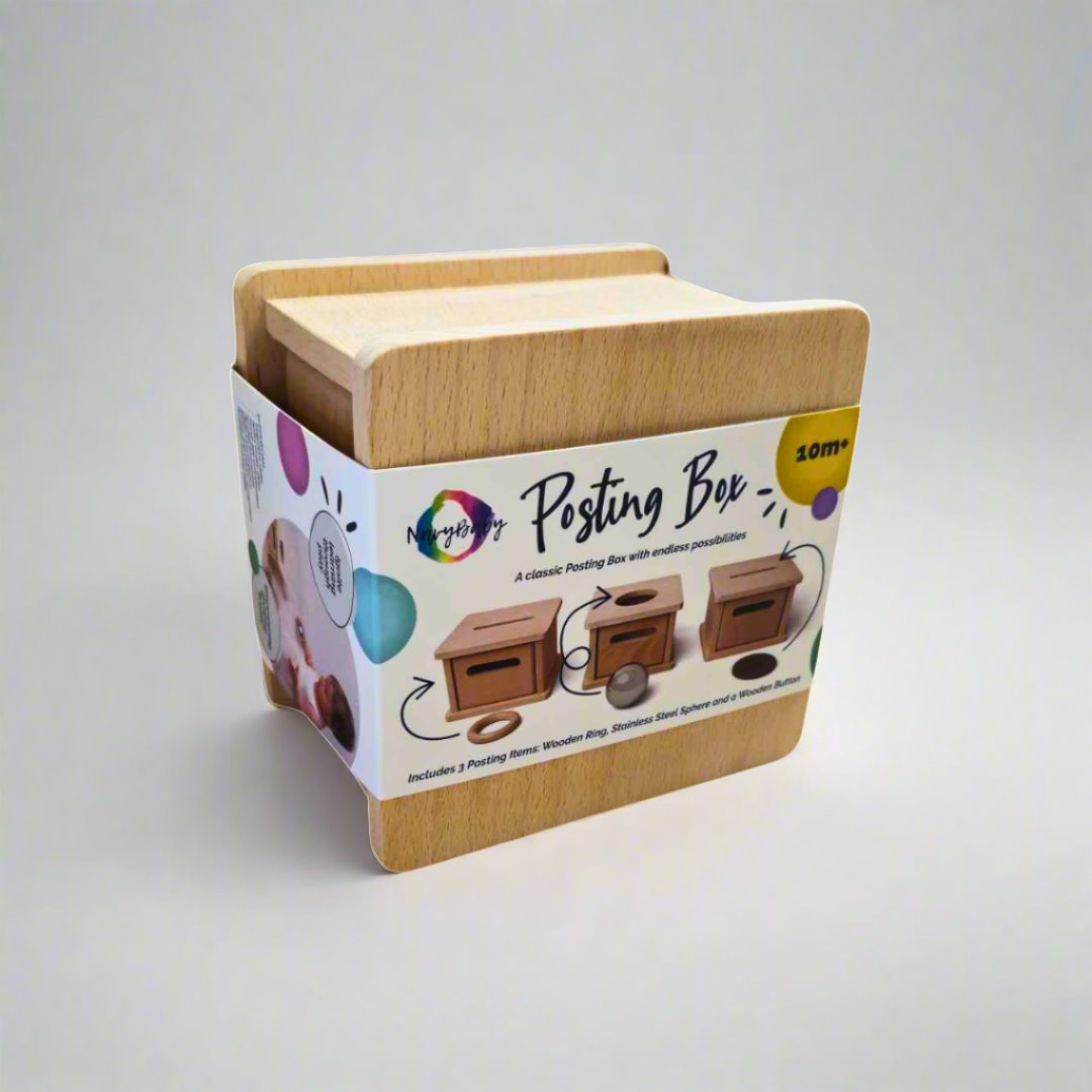 Navy Baby Posting Box with 3 Posting Items — Baby Box